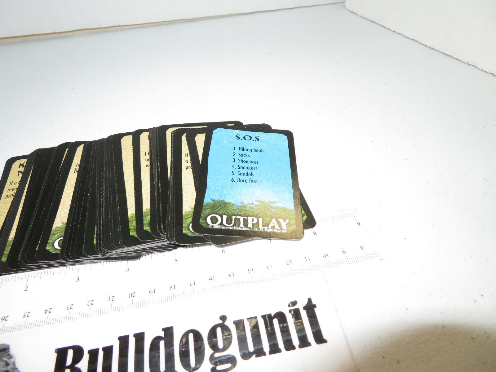 2000 Survivor Outwit Outplay Outlast Board Game Lot Outplay Cards Parts ...