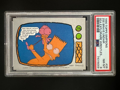 1990 Topps Simpsons #26 - Zee Brave Undair Sea Exploraire Wrestles ...