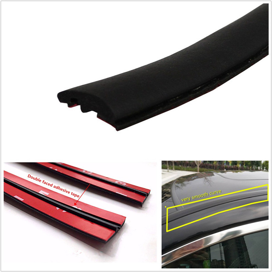 3M Waterproof Car Front Rear Windshield Edge Strip Trim Rubber Strip ...