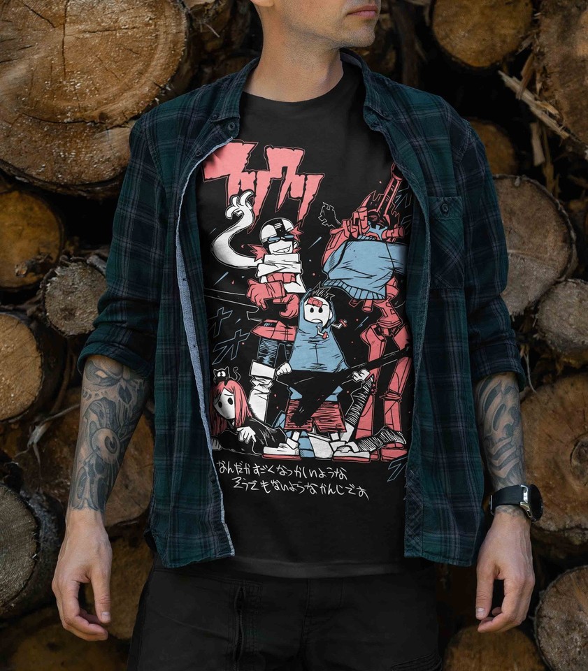FLCL Haruko Fooly Cooly T-Shirt Anime Haruko T-Shirt Haruhara Gainax ...