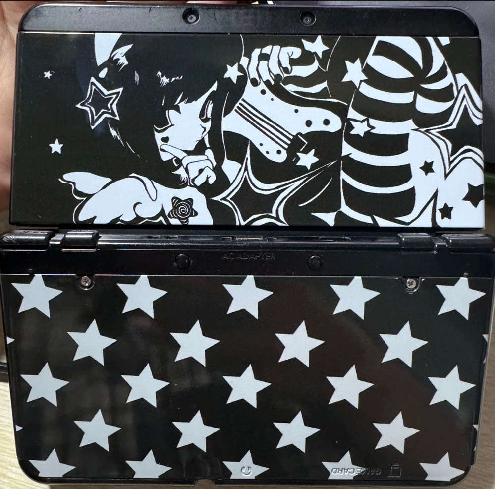 Edgy Cute Anime Girl Nintendo New 3DS Case with Star Pattern ...