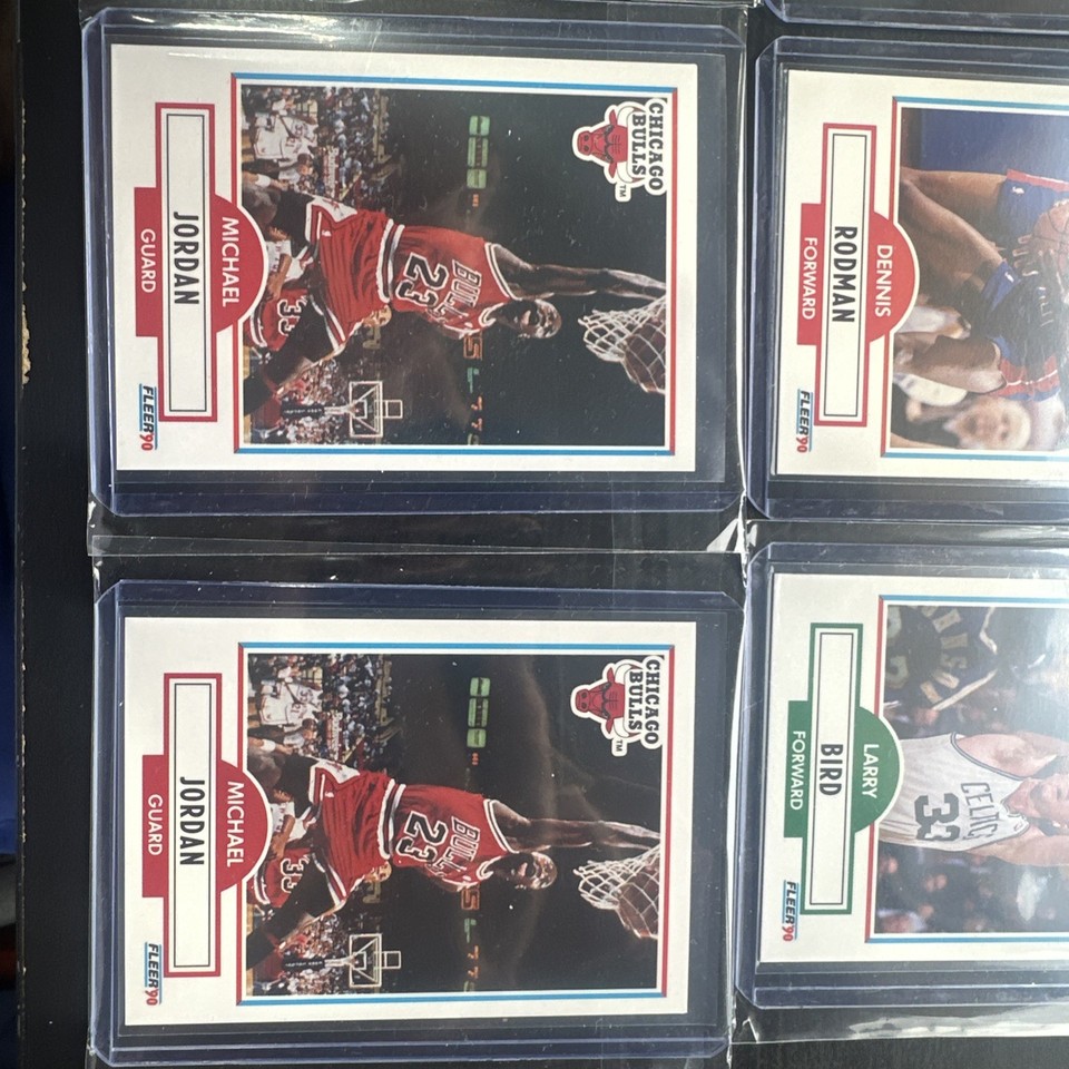 1990 fleer michael jordan, Isaiah Thomas, Dennis Rodman Ervin Johnson larry bird | eBay