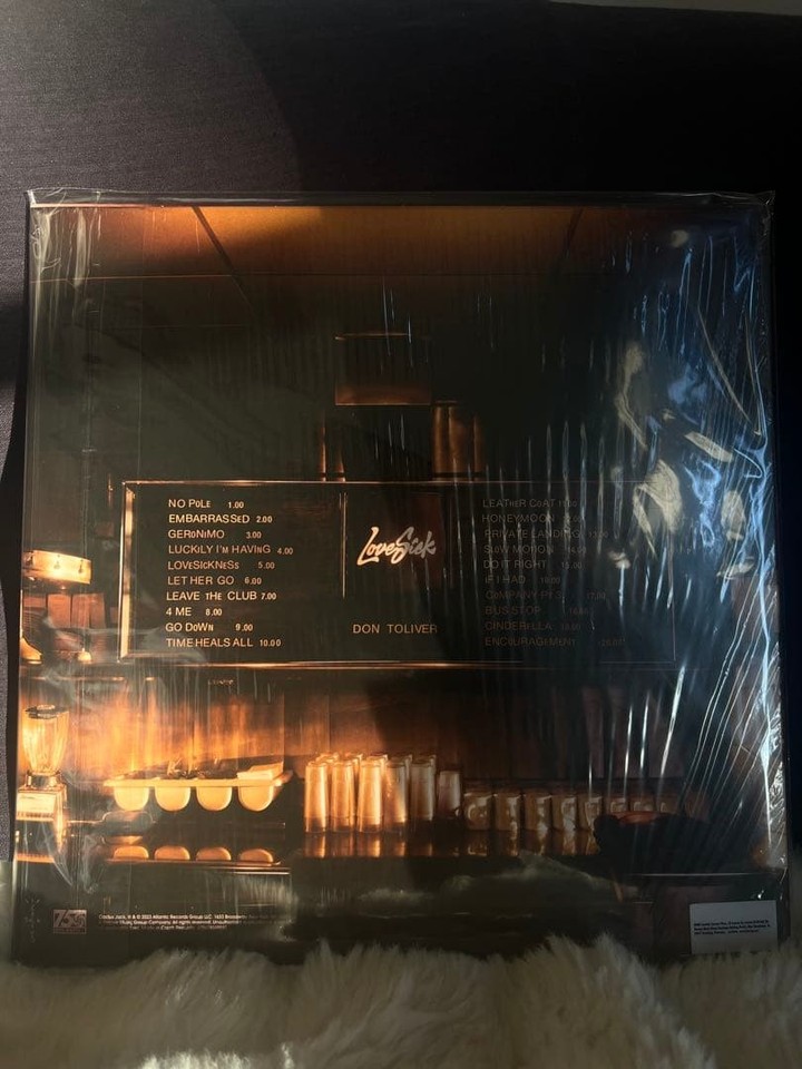 Don Toliver Love Sick Vinyl Record Excellent Condition Hip-Hop Album ...