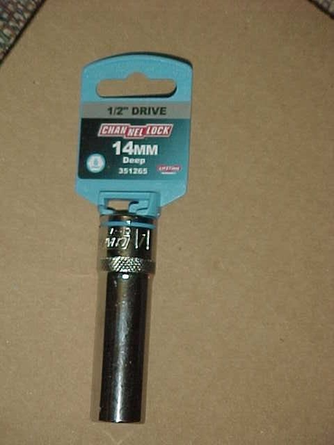 CHANNEL LOCK SOCKET 1/2 DRIVE 14MM NEW OLD STOCK w TAG FREE S&H MORE ...
