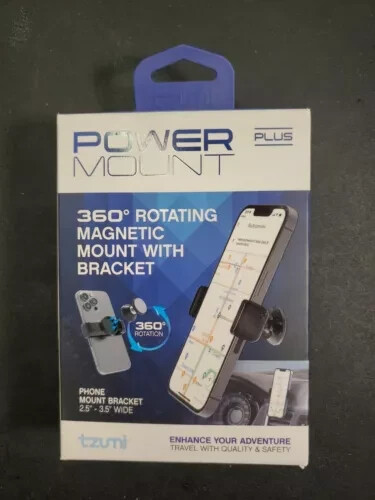 Tzumi Power Mount 360 Degrees Rotating Magnetic Mount W/Bracket A6 | eBay