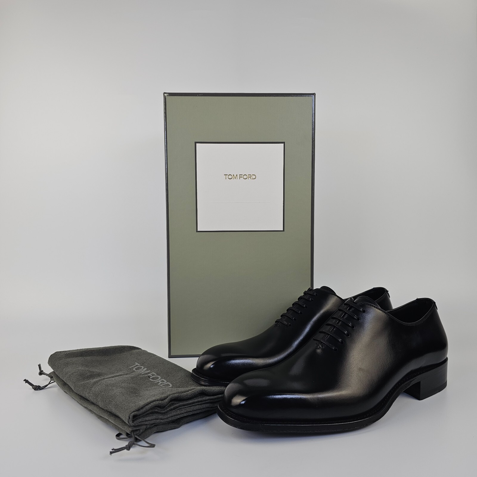 TOM FORD Claydon Black Leather Lace Up Shoes New And Authentic | eBay