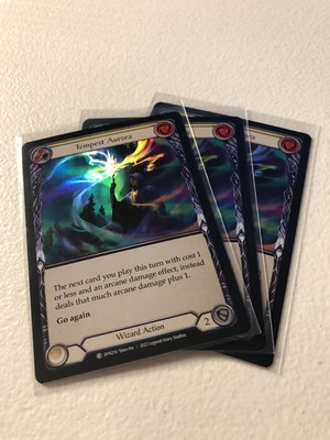 3x Tempest Aurora Yellow Foil Play Set 1st Edition Dynasty Flesh And Blood FAB | eBay