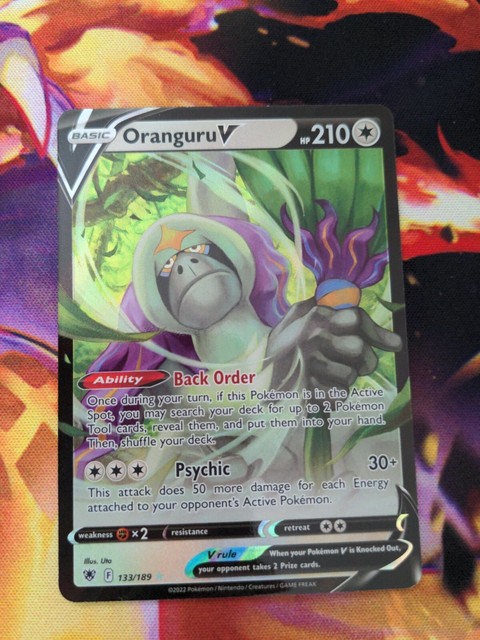 Pokémon TCG Oranguru V Sword & Shield - Astral Radiance 133/189 Holo ...