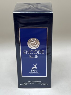 ENCODE BLUE By Maison Alhambra EDP Men 100 ML/ 3.4 OZ NEW IN BOX SEALED ...