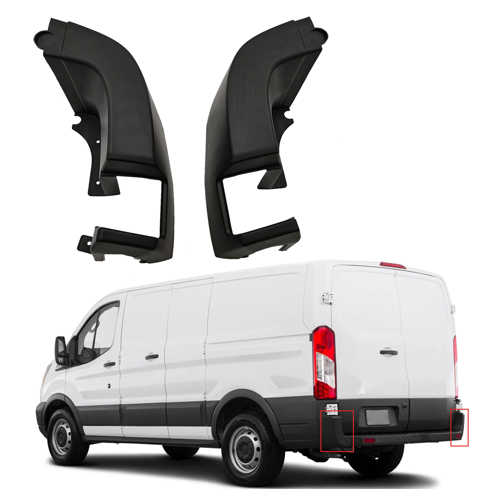 Rear Bumper Side End Cap Cover For 2015 - 2022 Ford Transit 150 250 350 ...