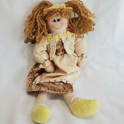 Dan Dee Primitive Golden Angel Rag Doll Stuffed Plush 14" | eBay