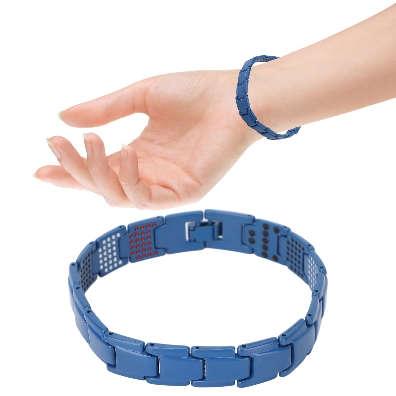 Fashionable Magnetic Therapy Bracelet Slimming Titanium Steel Unisex Magneti L2S | eBay