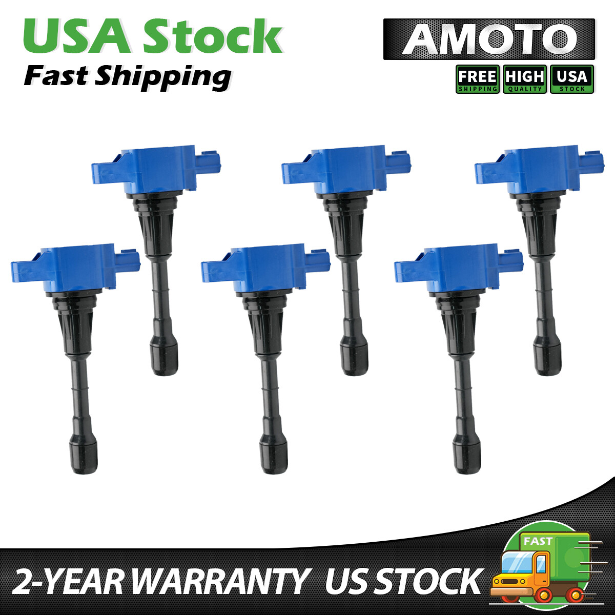 UF550 6X Ignition Coils Fit 3.5L Nissan Maxima Murano Pathfinder Quest ...