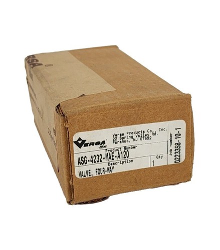 NIB VERSA ASG-4232-MAE-A120 FOUR-WAY VALVE WATTS: 8.7 | eBay