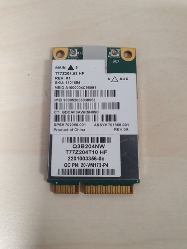 HP Mobile Broadband Module 1101654 Mini Card | eBay