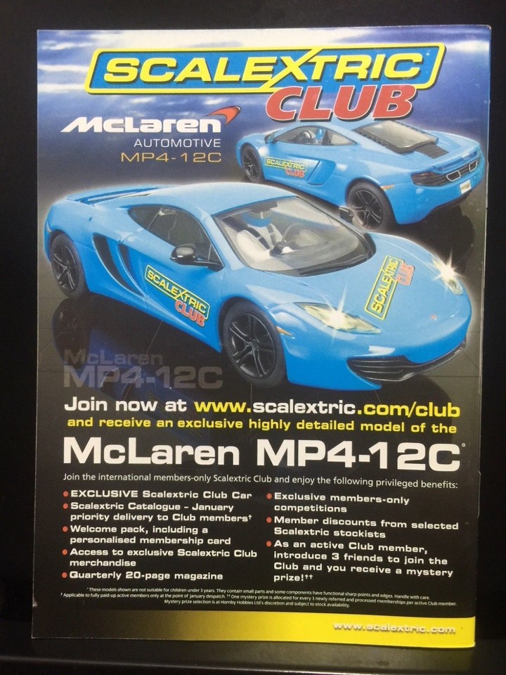 SCALEXTRIC ELECTRIC SLOT CAR RACING 53RD EDITION (2012) PRODUCT RANGE ...