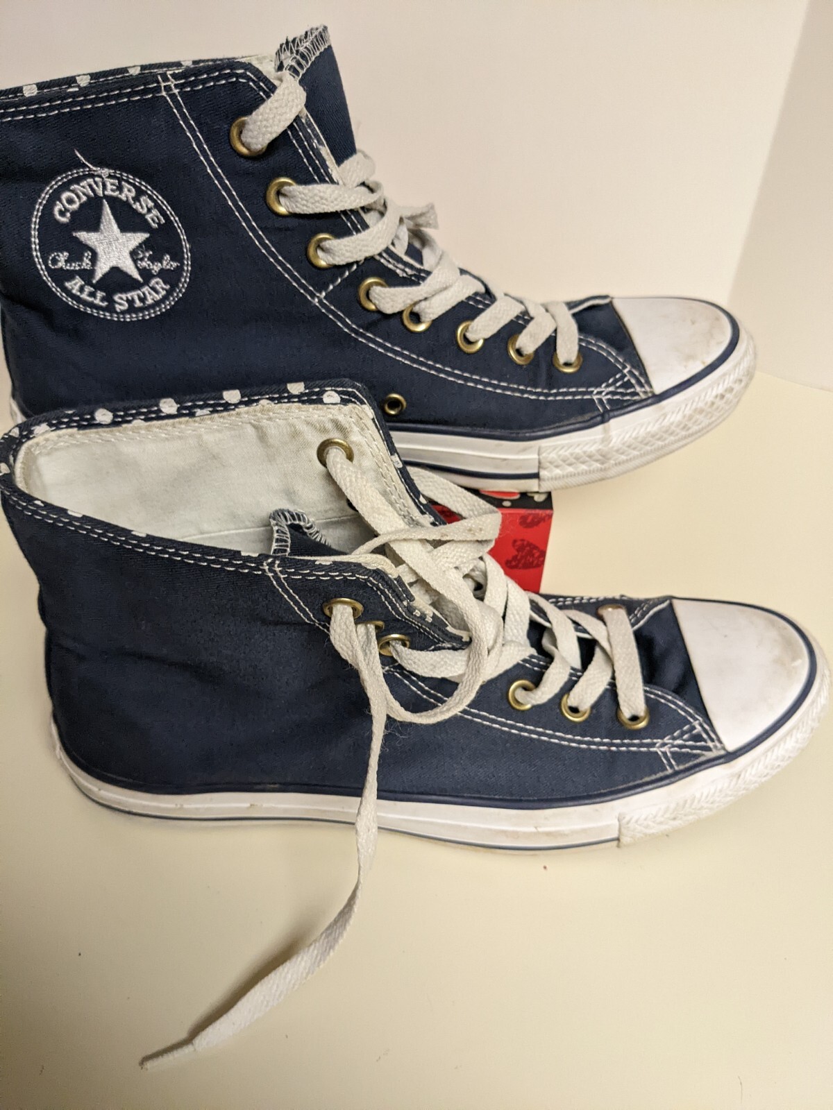 Converse Chuck Taylor Double Tongue Polka Dot Embroid… - Gem