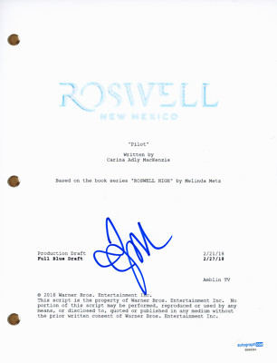 Jeanine Mason "Roswell, New Mexico" Signed Autograph Full TV Pilot ...