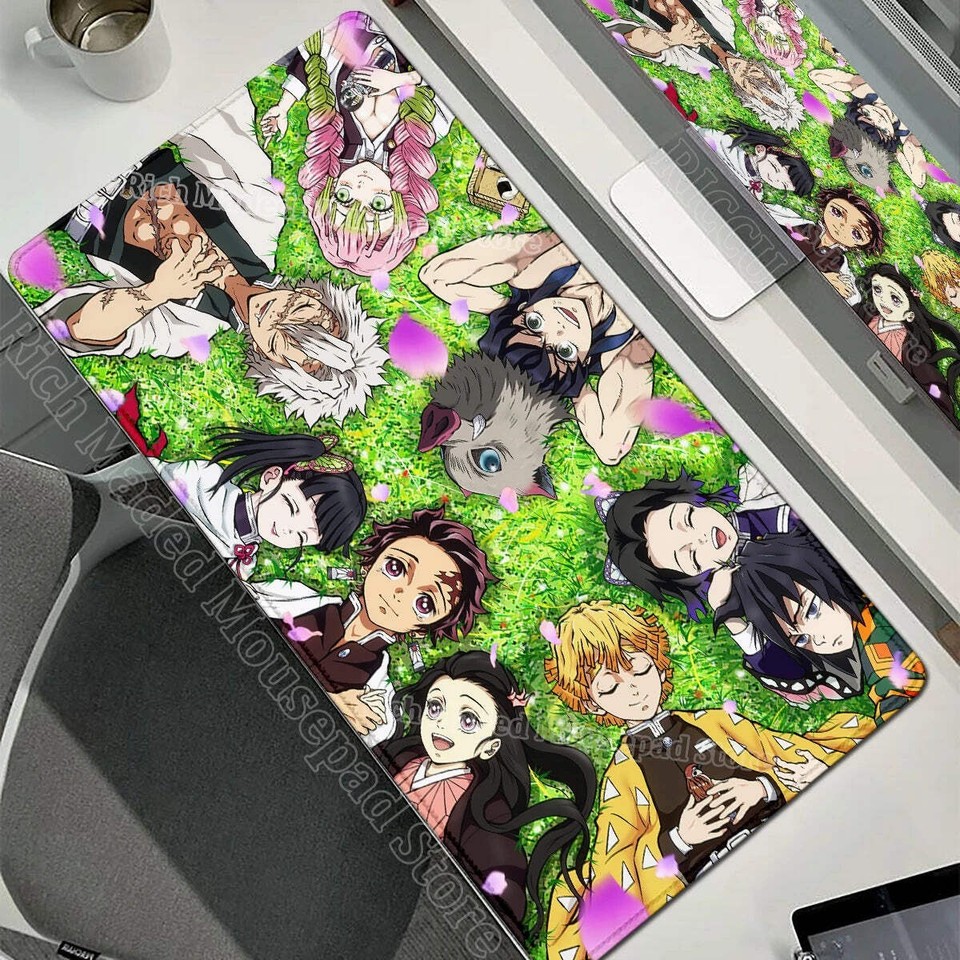 Anime Large Mouse Pad Demon Slayer Mousepad PC XXL Table Mat Office ...