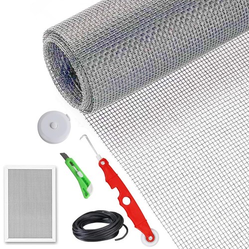 Fiberglass Window Screen Replacement Kit 59x158in | UV Resistant, Easy ...