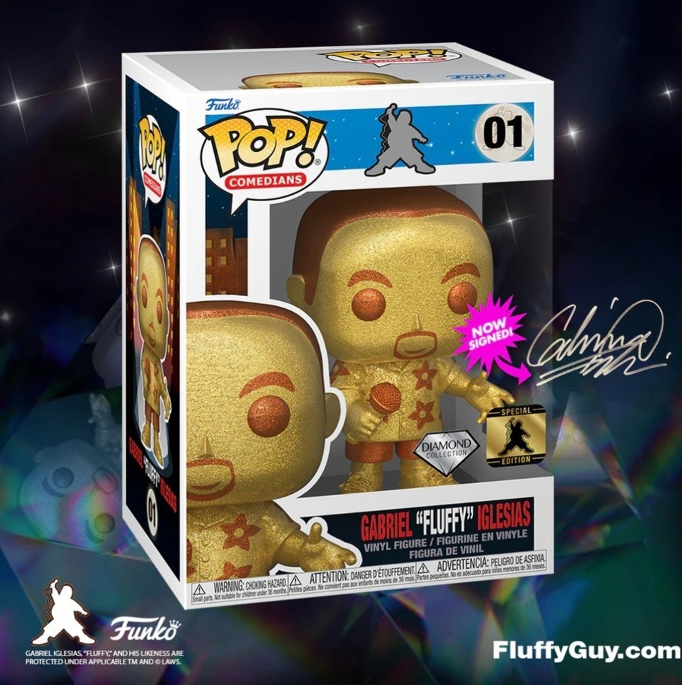 Gabriel Iglesias Fluffy Funko Pop Gold Diamond Limited /1,000 Pcs ...