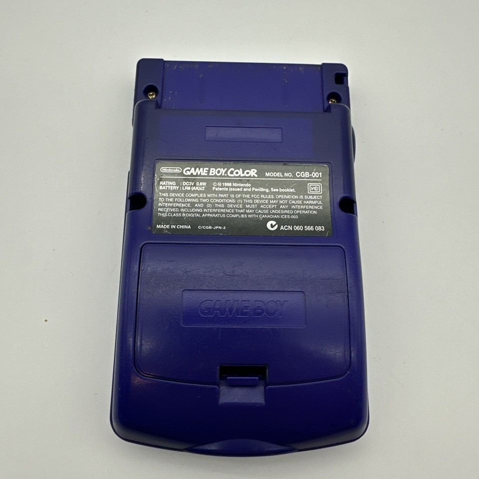 Nintendo Game Boy Color Console CGB-001 Grape Purple OEM Tested ...