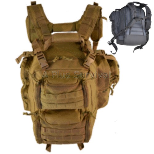 Explorer Coyote Brown Tactical Backpack Multiple Pockets Survival ...