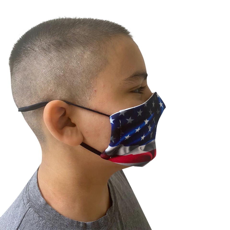 American Flag Face Mask With Pocket Filter Reusable Washable Unisex ...