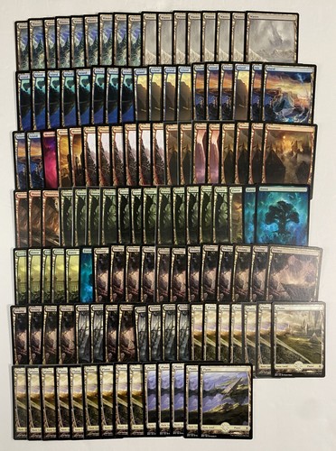 MTG Battle For Zendikar Gatewatch Full Art Lands Lot of 120+ Cards ...