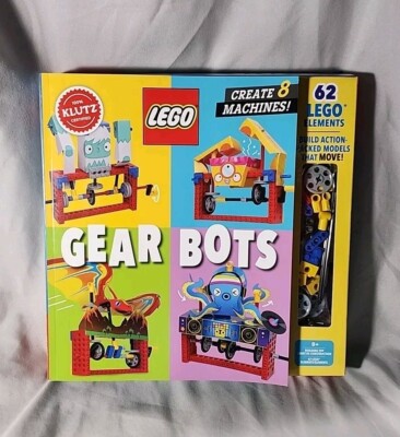 LEGO Gear Bots Kit-STEM Kinetic Model Building Set, 62 LEGO Pieces ...