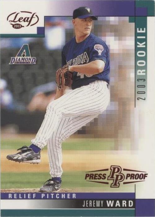 2003 Leaf - Jeremy Ward #302 Press Proof Red for sale online | eBay