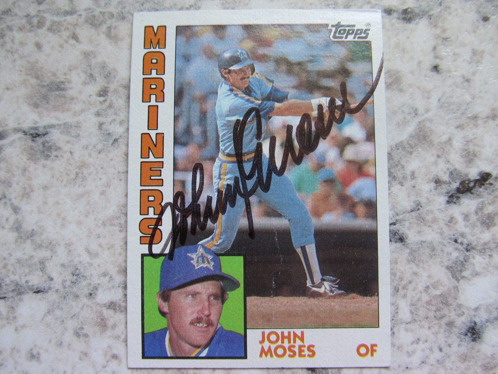 Mariners John Moses Signed Autographed 1984 Topps Mint | eBay