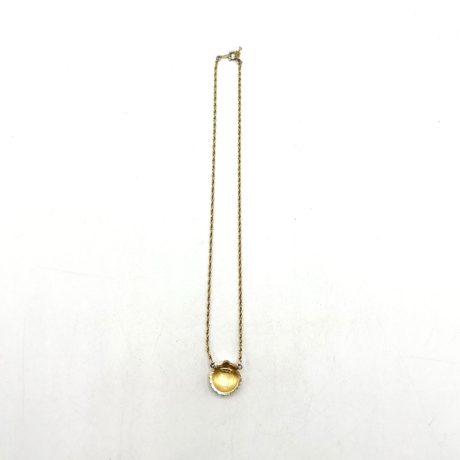 Vintage CROWN TRIFARI Gold Silver Tone Seashell Clam Shell Choker ...