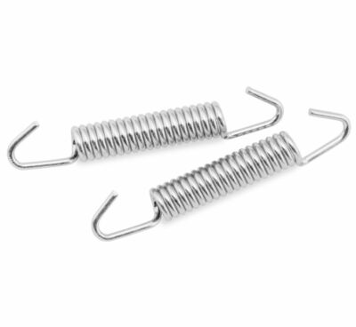 Steel Motorcycle Exhaust Springs Spring Set Pair 2 Select Size | eBay