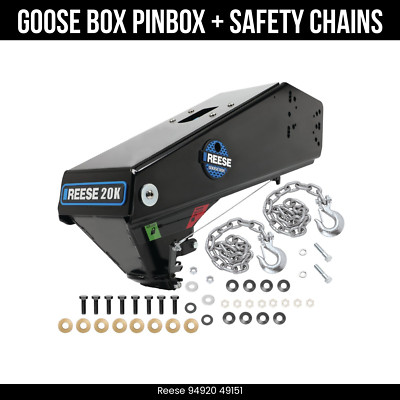 Reese Goose Box 20K Gen 3 Adapter Safety Chains Lippert/Fabex ...