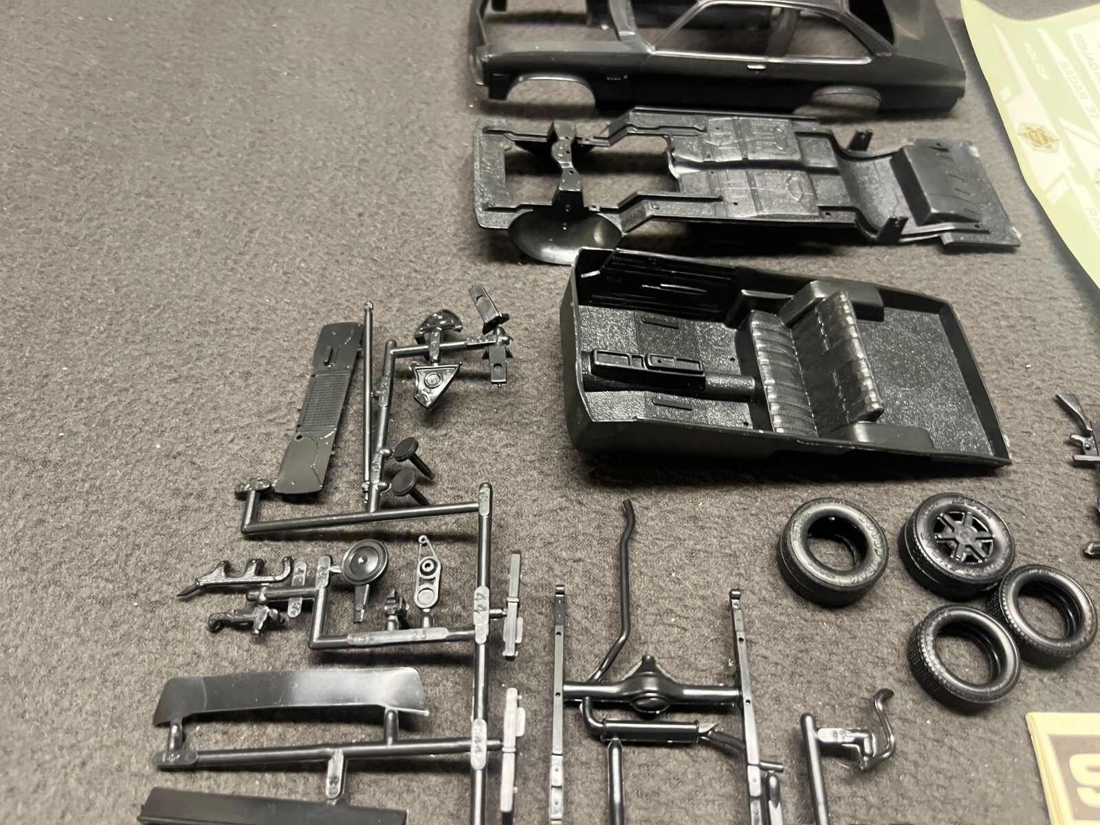 MPC Squad Rod Nova Police Car Model 1/25 Kit Opened Sheriff Dept ...