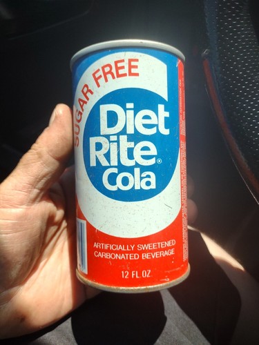 Vintage 1 Calorie Diet Rite Cola Soda Flat Top Steel Can Collectible ...