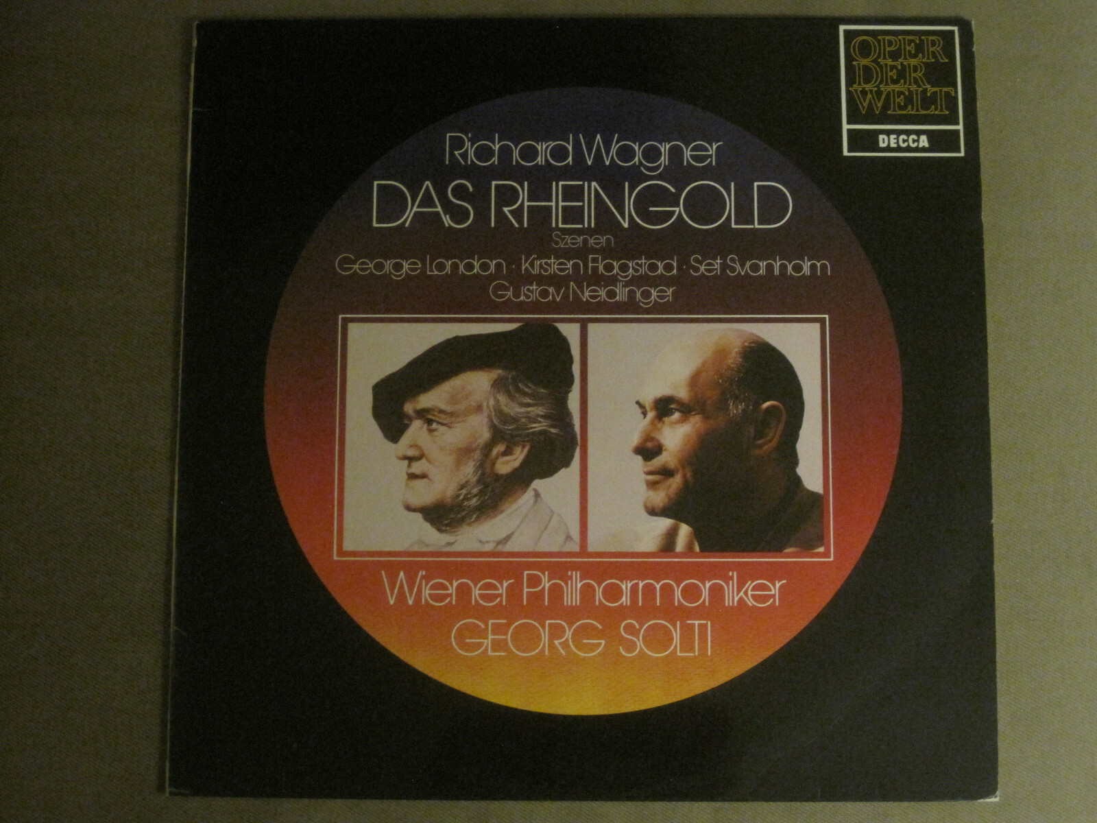 RICHARD WAGNER DAS RHEINGOLD GEORGE SOLTI WIENER PHILHARM. LP DECCA SMD ...