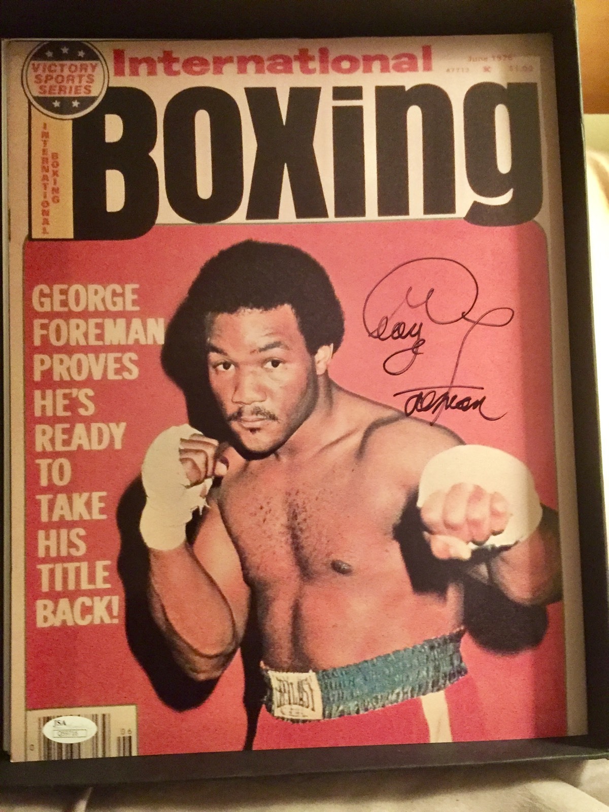 George Foreman Autographed Memorabilia | Signed Photo, Jersey ...