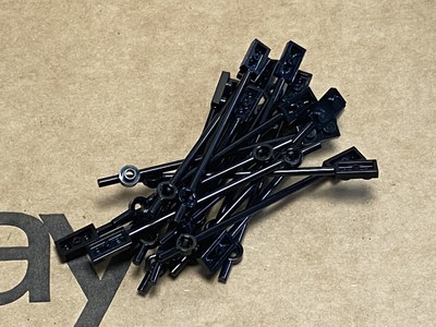 LEGO Parts - Black Bar 12L w 1 x 2 Plate End - No 42445 - QTY 20 | eBay