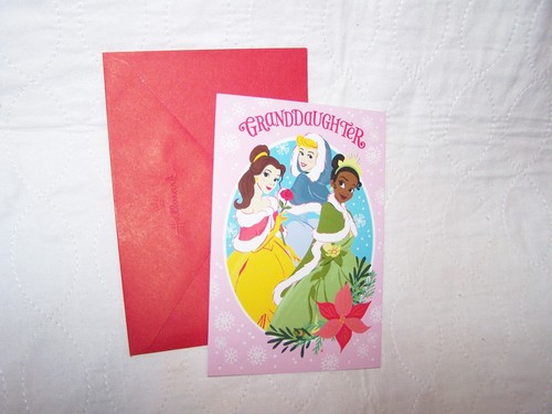 Hallmark Heartline Christmas Card & Envelope ~ Disney Princesses | eBay