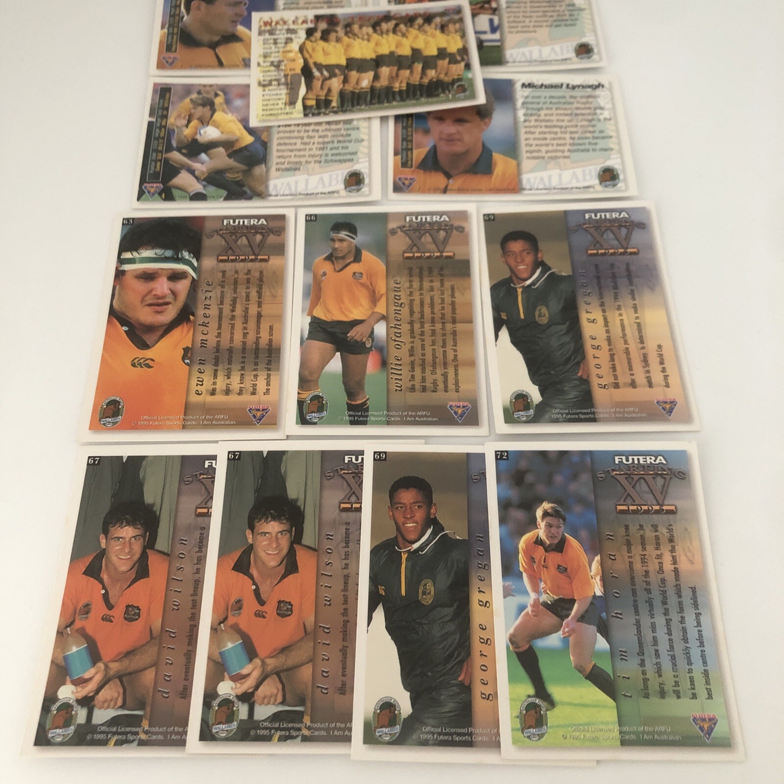 Futera ARL Australian Rugby League ARFU Wallabies Trading Card x24 ...