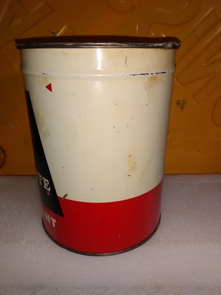 Vintage Alemite Wheel Bearing Grease can 5 LB gas oil adv Stewart ...