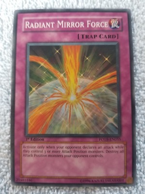 RADIANT MIRROR FORCE FOTB-EN055 1st Ed -YUGIOH - Super Foil - NMT ...