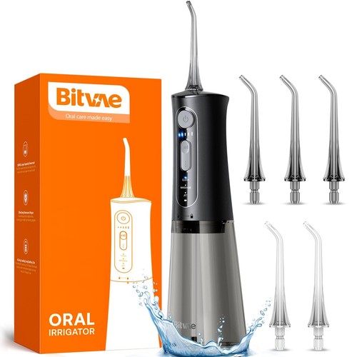 Water Flossers for Teeth, Bitvae Portable 300ML Electric Flosser Pick ...