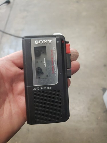 SONY M-470 Clear Voice Plus Handheld Microcassette Recorder UNTESTED ...