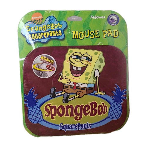 Sponge Bob Squarepants Pineapple Logo Mousepad NOS Vintage 2002 Viacom ...