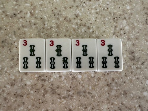 BRAND NEW White USA Mahjong Replacement Tiles Set of 4 Choice of Crack ...