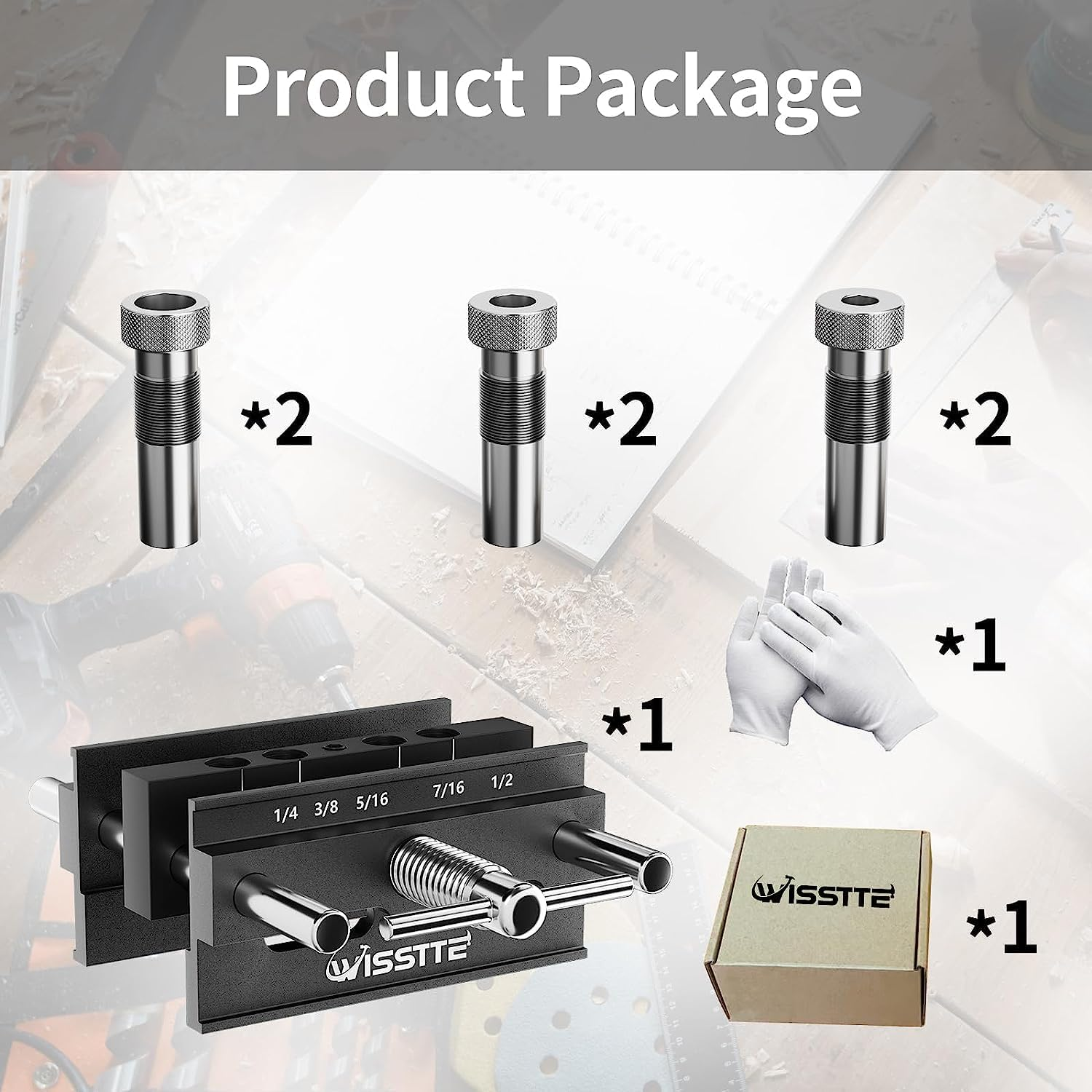 Self Centering Dowel Jig plus 6 Inch Widen Wood Dowel Jig,Doweling Jig ...