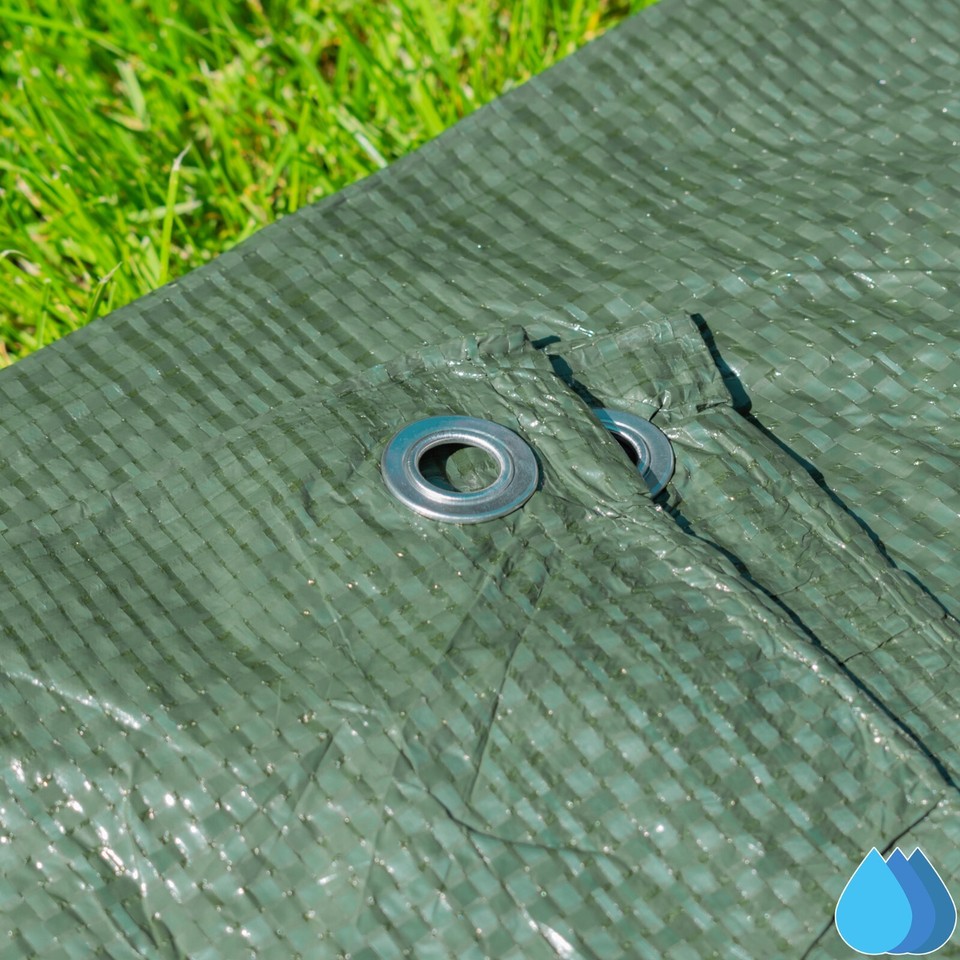 Waterproof Heavy Duty Tarpaulin Cover Tarp Ground Camping Sheet Cover ...